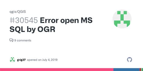 Error Open Ms Sql By Ogr · Issue 30545 · Qgisqgis · Github