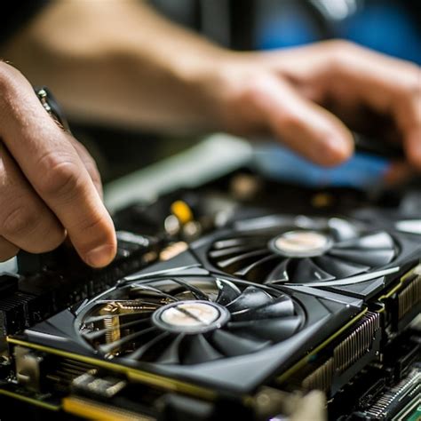 A Hardware Expert Performing A Detailed Analysis Of Computer Performance Metrics Premium Ai