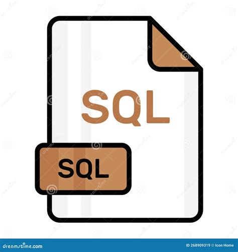 An Amazing Vector Icon Of SQL File Editable Design Stock Vector Illustration Of Vector