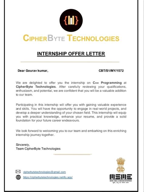 Gourav Kumar On Linkedin Cipherbyte Internshipopportunity C