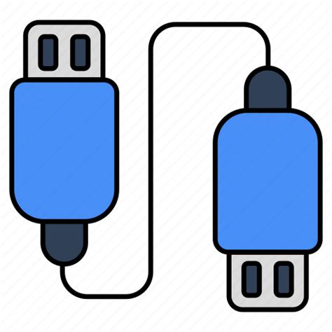 Data Cable Usb Cable Hardware Connecting Cable Accessory Icon Download On Iconfinder