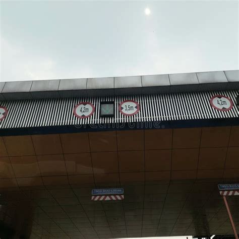 Toll Gate Entrance From Bogor To Jakarta Stock Image Image Of Facade