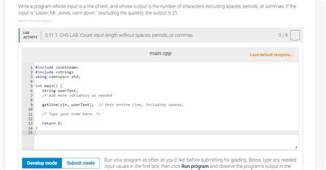 solved 5 11 ch5 lab count input length without spaces