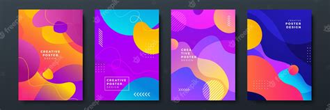 Premium Vector Abstract Trendy Gradient Flowing Geometric Pattern