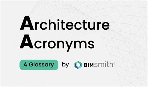 Tldr A Debatably Necessary Glossary Of All The Architectural Acronyms