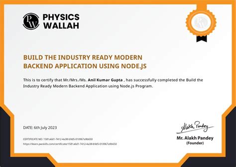 Anil Kumar Gupta On Linkedin Certified In Nodejs Expanding My