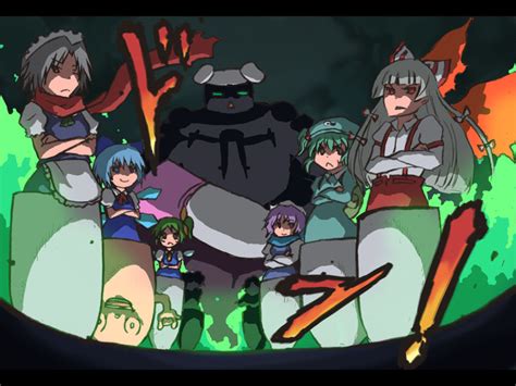 Izayoi Sakuya Cirno Fujiwara No Mokou Kawashiro Nitori Daiyousei