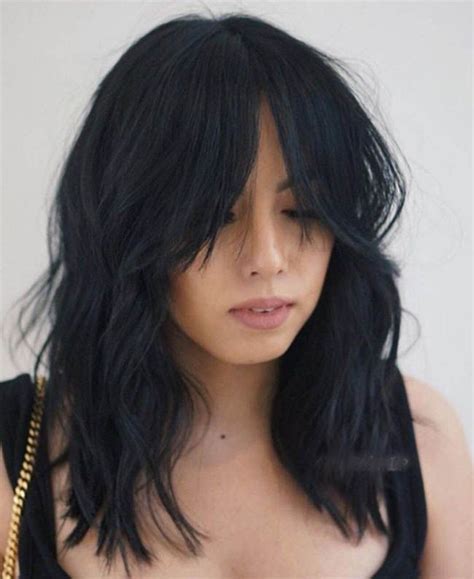 Челка ШТОРКА длинная с каре на средние волосы на две стороны до подбородка кому идет