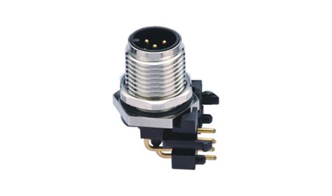 M12 숫놈 프런트 마운트 판넬 앵글 Pcb 커넥터 M12 데이터 커넥터 패널마운트 M12 D코드 커넥터 M12 원형 커넥터 데이터용 방수커넥터주크레켄