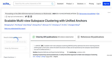 Scalable Multi View Subspace Clustering With Unified Anchors