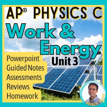 Energy And Work PPT AP Physics C Unit Full Unit Bundle By Physics Burns