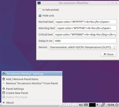 Lubuntu Correct Sensor Location To Use For Temperature Monitor In Lxpanel Ask Ubuntu