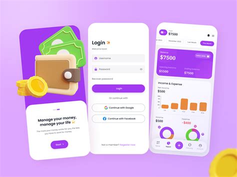 Money Manager App Exploration By Vicky Fikri For SLAB Design Studio On Dribbble