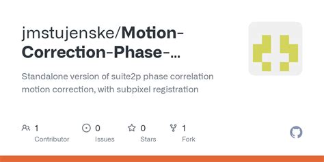 Github Jmstujenskemotion Correction Phase Correlation Standalone