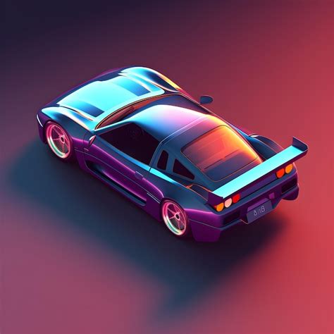 Premium Photo An Orange Car With A License Plate