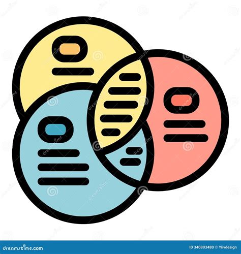 Venn Diagram Representing Intersecting Data Sets For Analysis Stock
