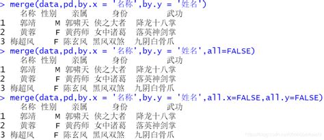 Merge函数 R语言merge函数 Csdn博客