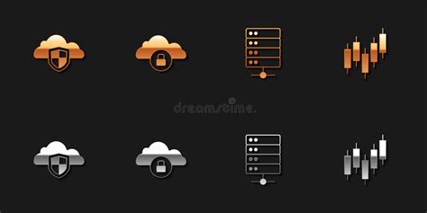 Set Cloud And Shield Computing Lock Server And Browser With Stocks
