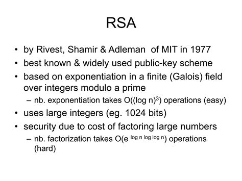 Public Key Cryptography And Rsa Algorithm Ppt