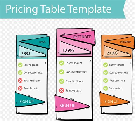 价格表模板png图片素材下载 图片编号9418479 Png素材网