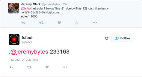 Jeremy Bytes Functional Practice Euler Problem 1 In F