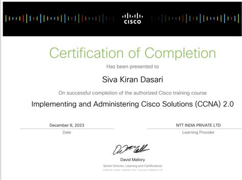 Hello Connections Im Happy To Share My Ccna Course Completion