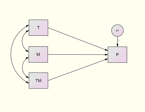 Modeling The Effects Of Moderating Variable M Using Amos Graphic Download Scientific Diagram