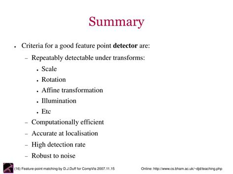 Ppt Feature Point Matching Powerpoint Presentation Free Download Id3764280