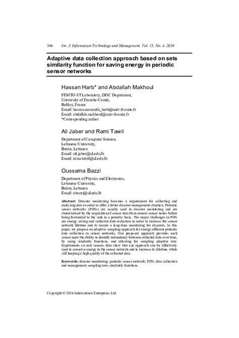 Pdf Adaptive Data Collection Approach Based On Sets Similarity
