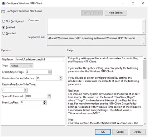 Configure NTP Time Sync In Active Directory Using Group Policy TheITBros