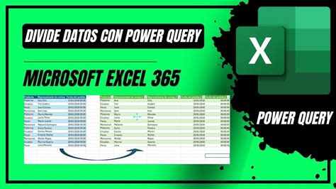 Divide Datos Con Power Query Microsoft Excel 365