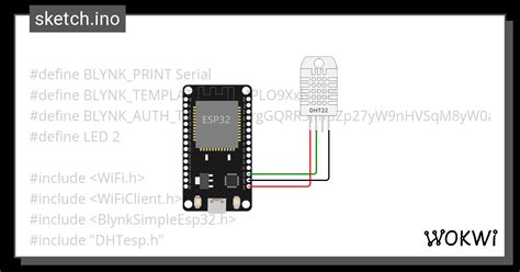 Blynk Dht Wokwi Esp32 Stm32 Arduino Simulator
