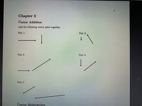Solved 1 Chapter 3 Vector Addition Add The Following Vector Chegg Com
