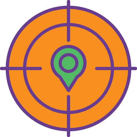 Target Line Filled Two Color 9569554 Vector Art At Vecteezy