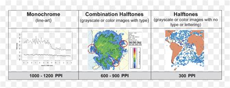 Three Types Of Raster Images Combinations Bitmapped Line Half Tone