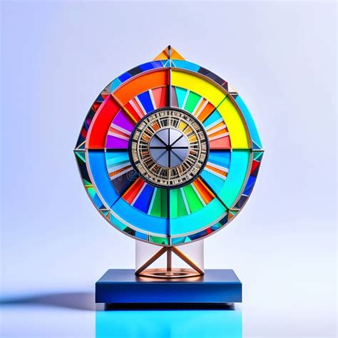 Abstract 3d Geometric Shapes Bright Colours And Shapes Circle Stock