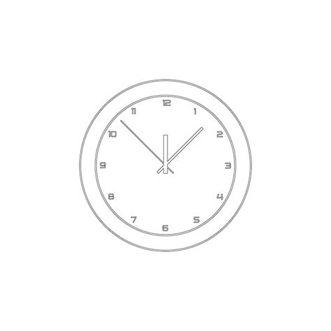 Premium Vector Realistic Circle Shaped Analog Clock