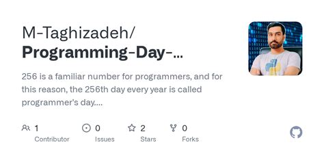 Github M Taghizadehprogramming Day Webinar 256 Is A Familiar Number