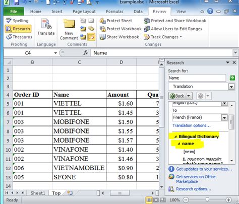 Tutorial Microsoft Excel Office Translate Worksheet In Excel 2010