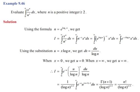 Gamma Integral Applications Of Integration Mathematics