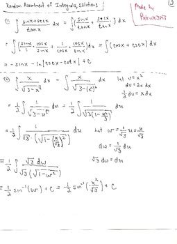 Integration Examples And Solutions