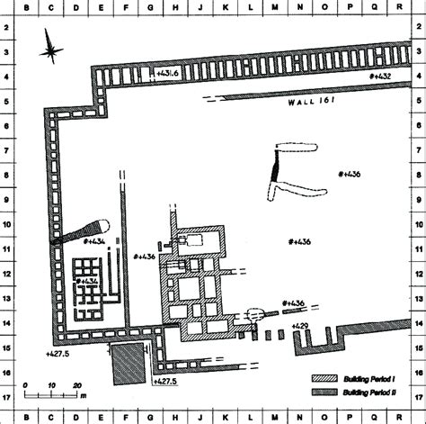 Samaria Ciudadela De época Omrita Donde Se Pueden Apreciar Las