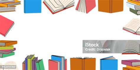 책은 가로 배너 템플릿을 스케치합니다 닫힌 책과 열린 책 라인 배경 서점 도서관 서점 문학 사전 기획자 책에 대한 스톡 벡터