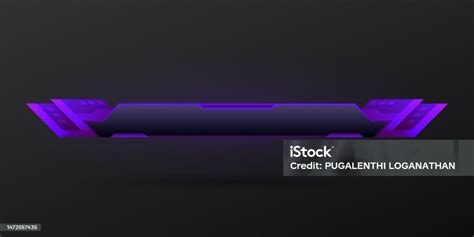 미래 지향적 인 낮은 세 번째 게임 인터페이스 화면 제목 배너 템플릿 네온에 대한 스톡 벡터 아트 및 기타 이미지 네온 로어 서드 형광색의 Istock