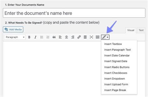 How To Add Signer Input Fields Wp E Signature Docs