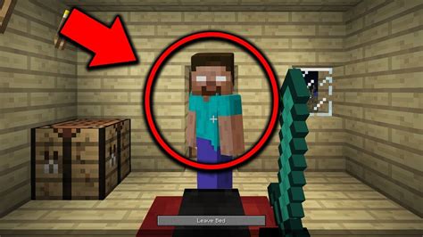 Herobrine Is Watching Me Sleep In Minecraft Pocket Edition Scary