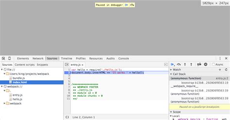 Javascript Configure Webpack To Allow Browser Debugging Stack Overflow