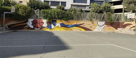 جداره زمین‌های بسکتبال و اسکیت پارک خانواده نقاشی شد پایگاه خبری