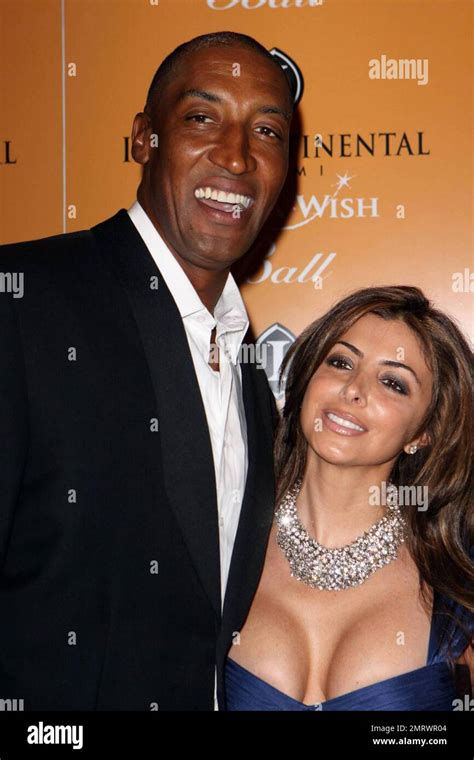 Scottie Pippen And His Wife Larsa Arrive At The Intercontinental Make A