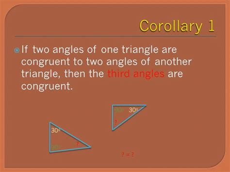My Rat Ate My Homework Triangle Corollaries Triangle Sum Theorem